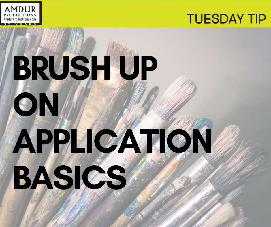 Tuesday Tip: Brush Up on Application Basics | Amdur Productions