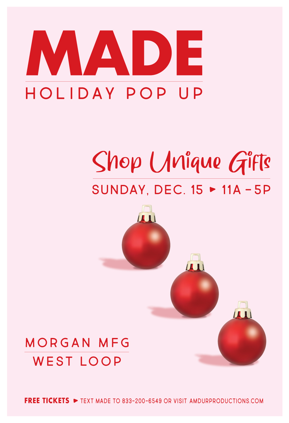 MADE Holiday Pop Up Holiday Gift Guide | Amdur Productions